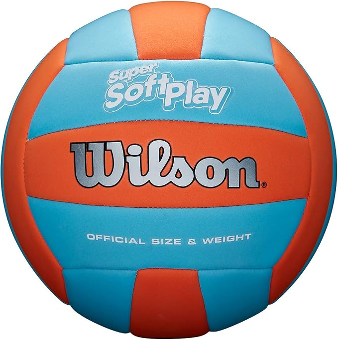 Wilson Super Soft Play - Pelota de Voleibol, Color Naranja y Azul ...