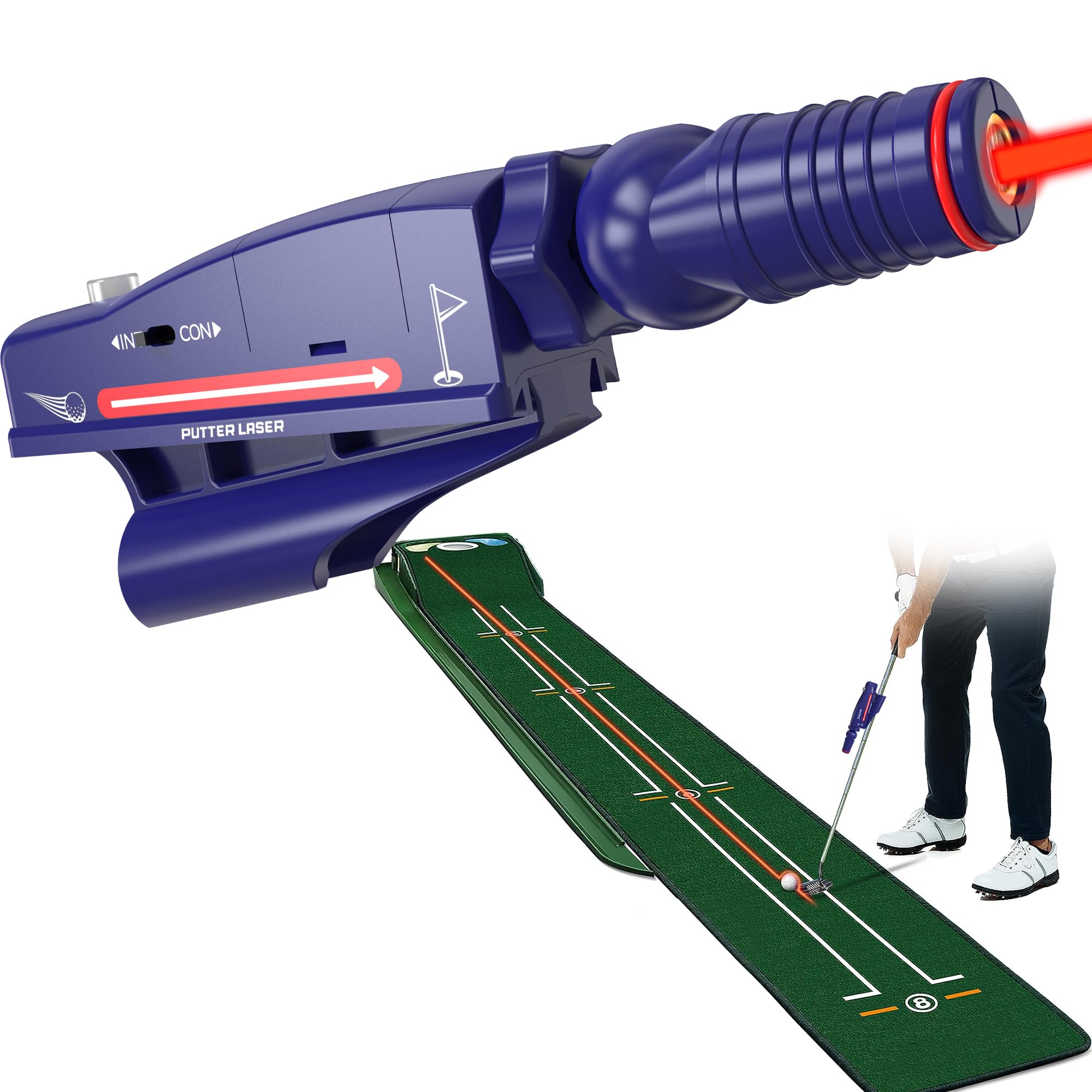 Indoor Golf Putting Laser Alignment Tool,Golf Training Aid Laser Putter ...