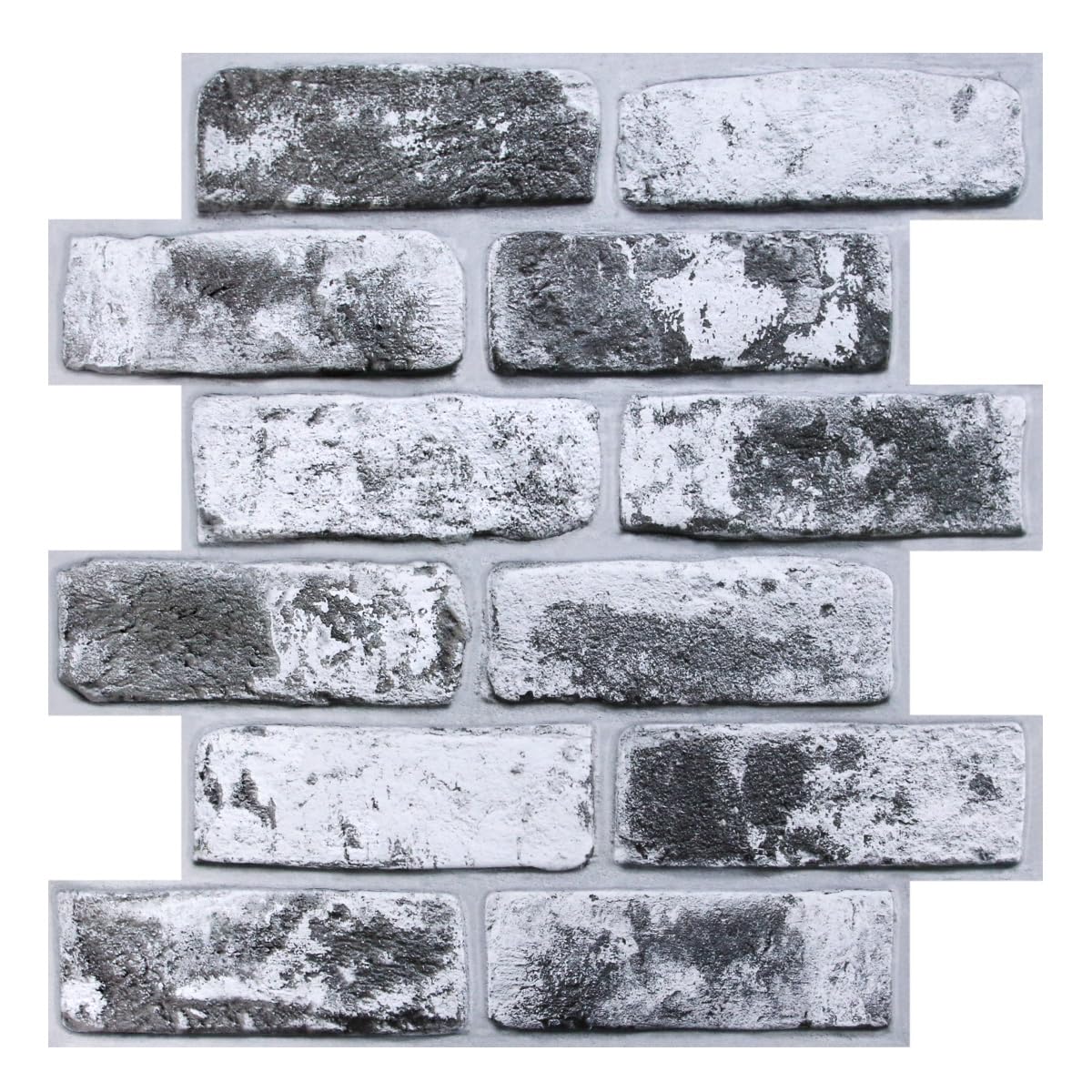 Commomy 10 Pcs Faux Brick Wall Panels - Small Size Ultralight PVC 3D ...