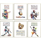 Amazon.com: Motivational Baseball Posters Inspirational Baseball Wall ...