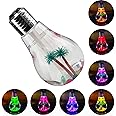 Amazon.com: 7 Colors USB Air Humidifier Bulb Lamp Shape Decorative ...