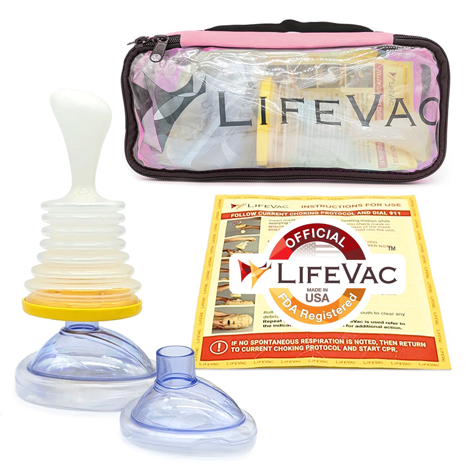 Mua LifeVac Pink Travel Kit - Portable Suction Rescue Device, First Aid ...