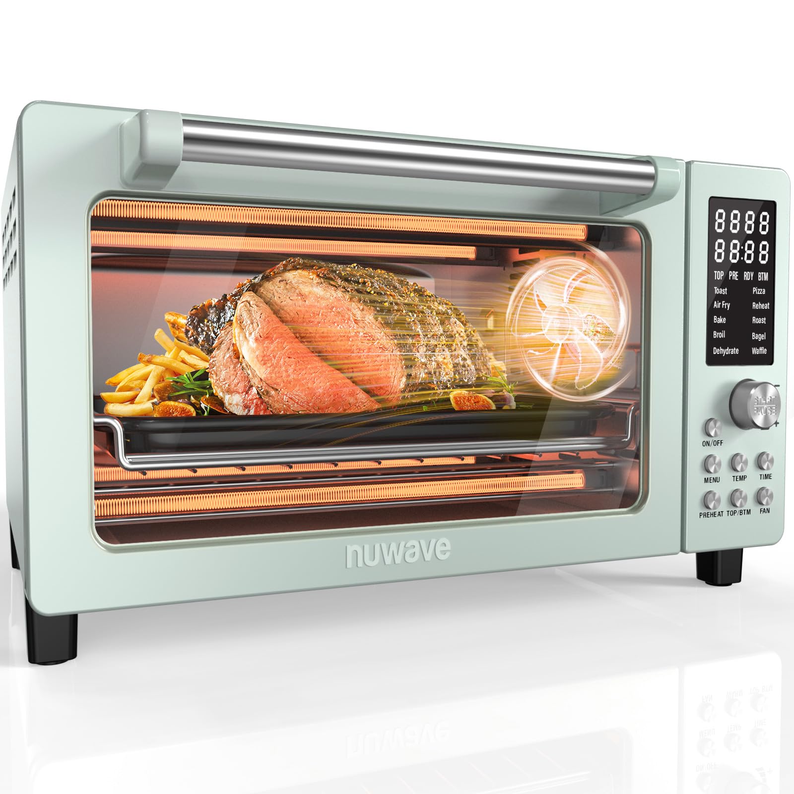 Nuwave Bravo Pro Smart Air Fryer Toaster Oven Combo, Airfryer ...