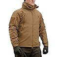 M-Tac Hooded Tactical Jacket Fleece Lined - Water Resistant Softshell ...