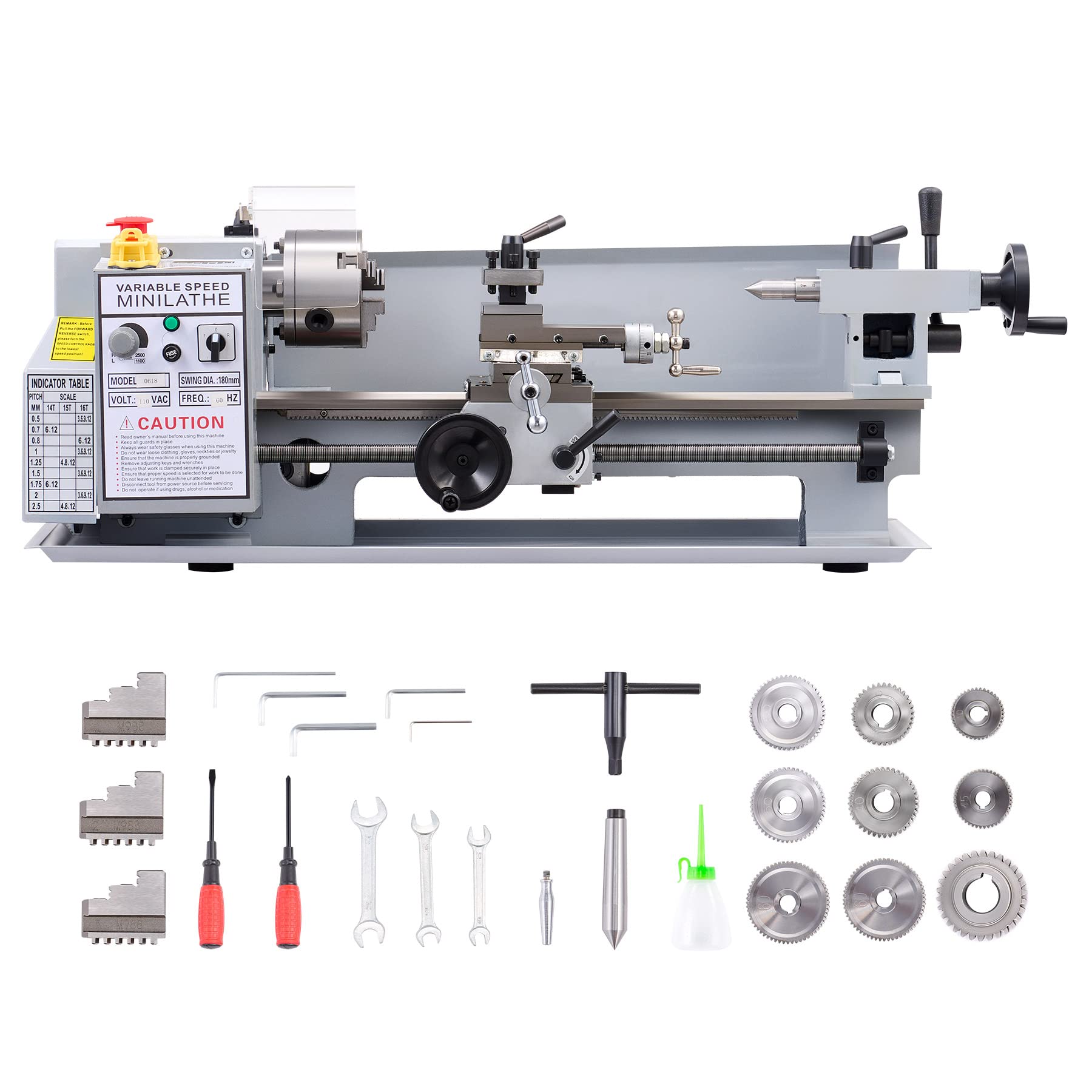 Mua 550W 7'' x 14'' Mini Metal Lathe with Digital Display, HP Motor ...