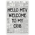 Amazon.com: Vintage Newspaper Aesthetic Wall Decor, Hello MTV, Welcome ...