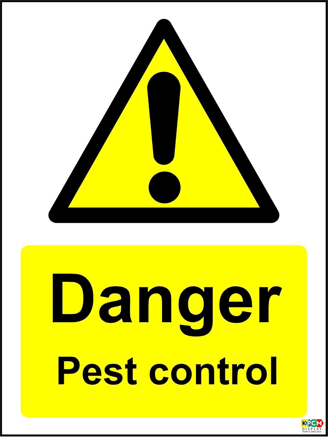 300mm x 200mm Pest Control (Self Adhesive Sticker Label Sign): Amazon ...