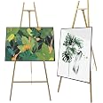Amazon.com: 2Pcs 46inch Large Metal Easel Stand for Display, Golden ...
