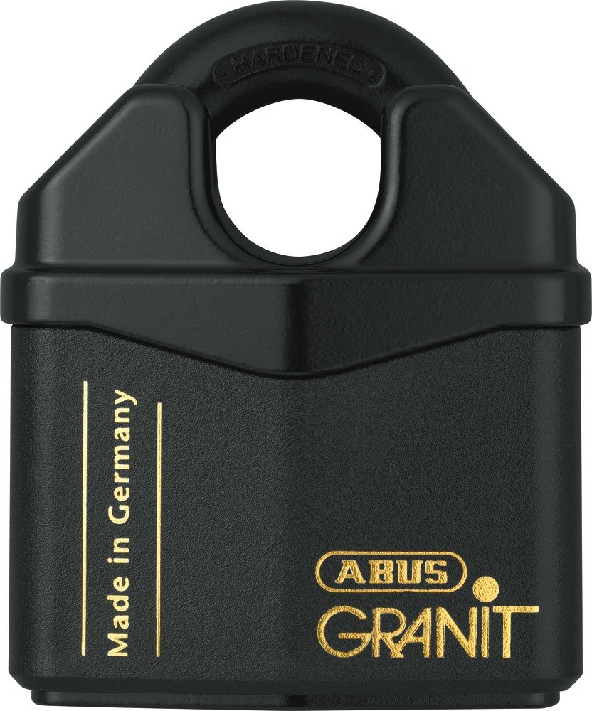 Abus Heavy Duty Outdoor Keyed Padlock, 13/16 in, Square, Black 37/80 KD ...