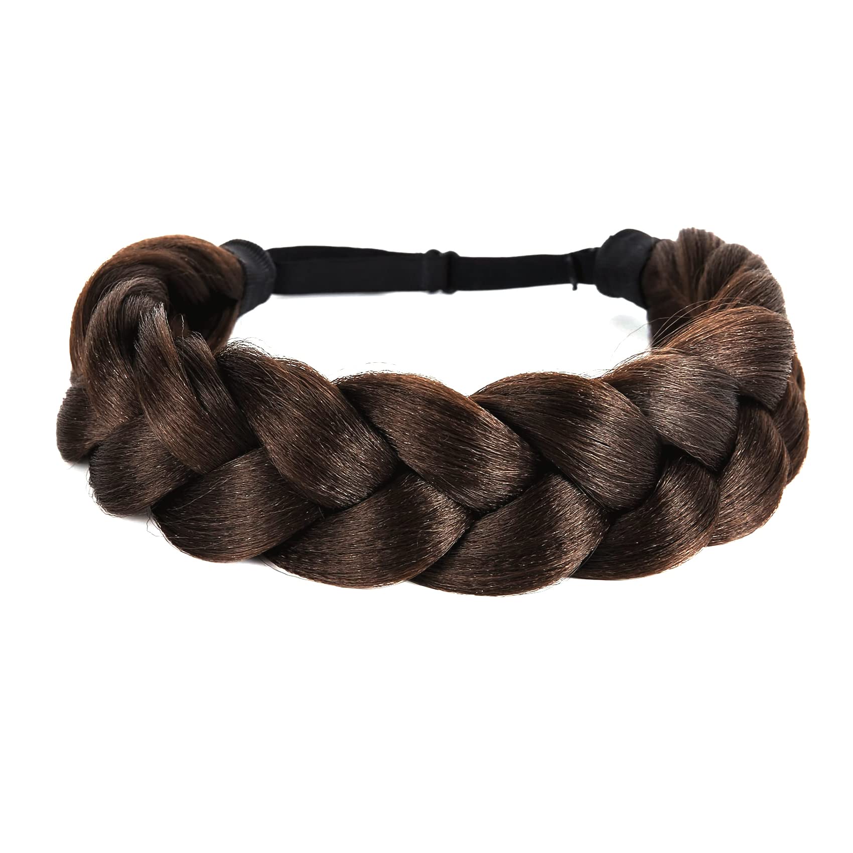 STHEJFB Bohemian Braided Headband Oversized Classic Wide Braids ...