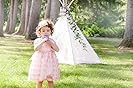 Amazon.com: Lace Teepee Tent for Kids, Boho Tent Outdoor | Indoor ...