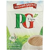 Amazon.com : PG Tips Black Tea, Pyramid Tea Bags, 80-Count Boxes (Pack of 4) : Grocery & Gourmet ...