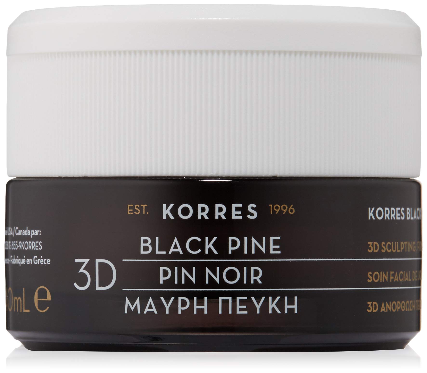 Amazon.com: KORRES Black Pine 3D Eye Cream, 1 fl. oz.: Luxury Beauty