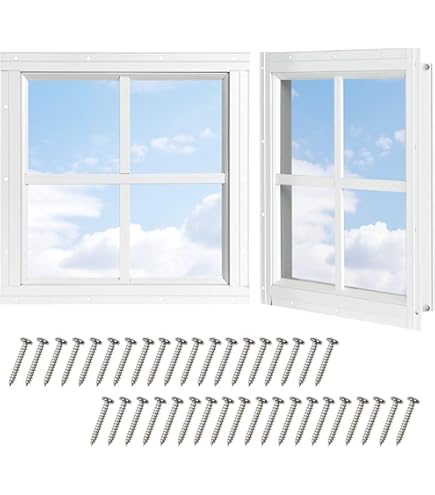 24x24 Window Duo Corp Double Slider Utility Window, 2 X 2 Ft, Solid ...