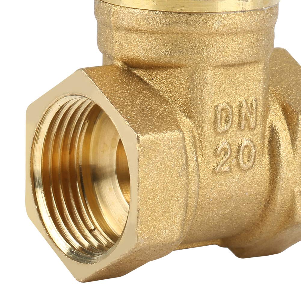 Brass Valve Compression Sluice Gate Valve DN20 BSPP G3/4 Rotary ...