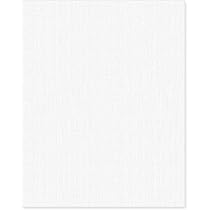 Linen Cardstock Linen Textured Cardstock, White, 100 Sheets, 80lb Lid ...