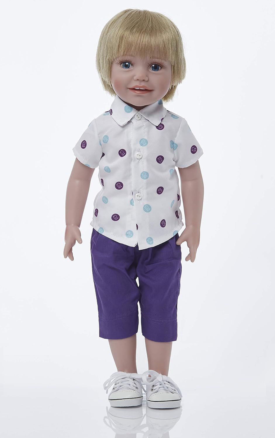 A boy doll called Ben, a free standing 18″ boy doll with blond hair ...