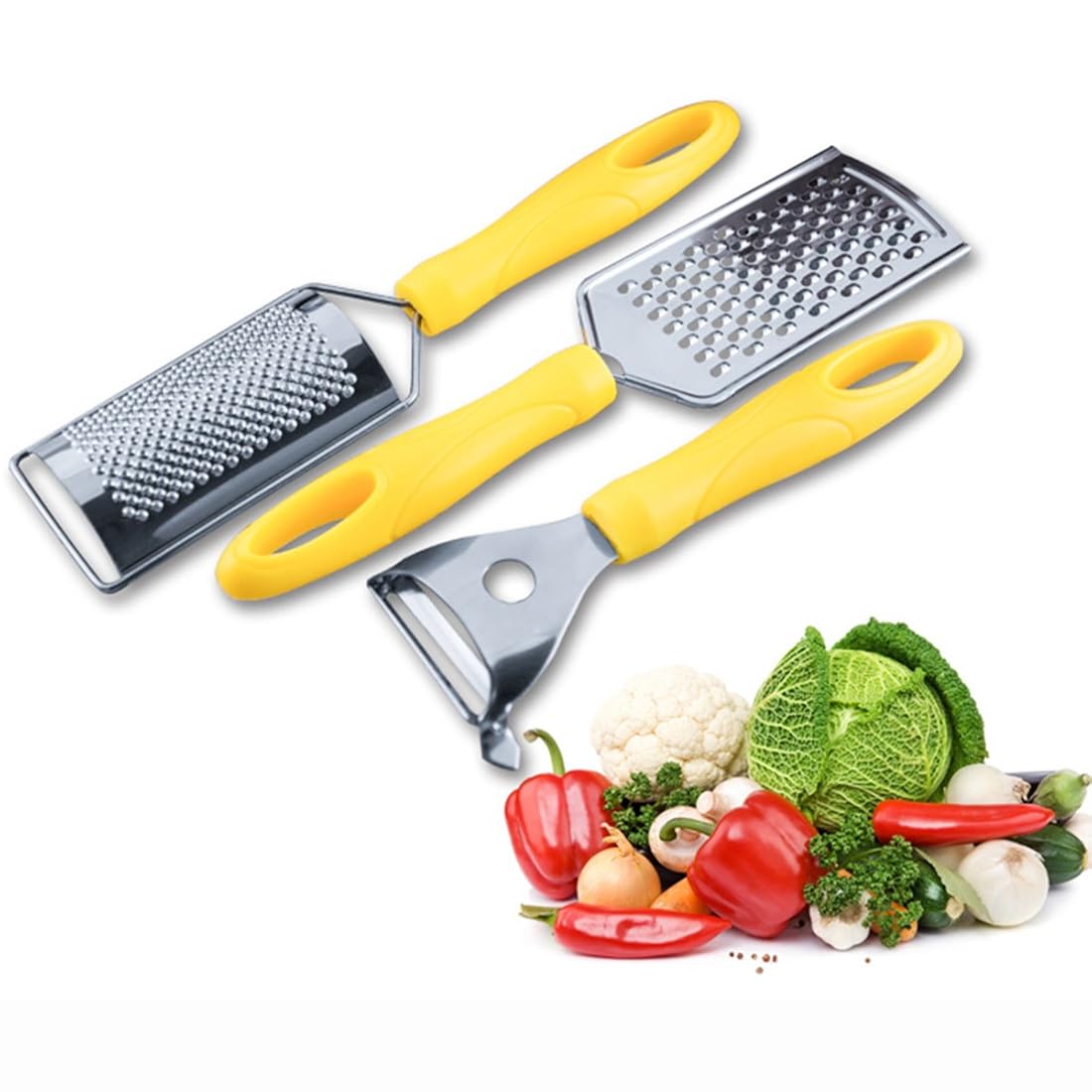 The super JAKY Global Hand Held Stainless Steel Zester Graters, Peelers ...