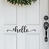 Amazon.com: Hello Door Decal, Cute Hello Sticker Greeting for Home ...