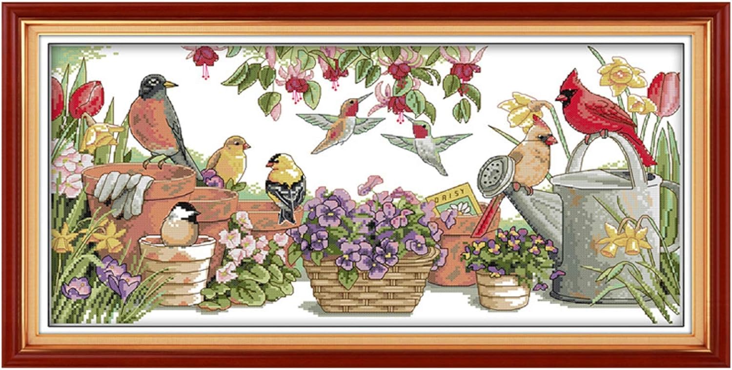 Funchey Cross Stitch Kits Stamped Full Range Of Patterns Embroidery 