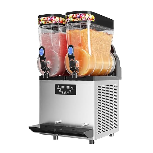 AnyDoor Commercial Slushie Machine - 1000W 30L Tanks Commercial Slushy Maker Machine 110V 304 ...