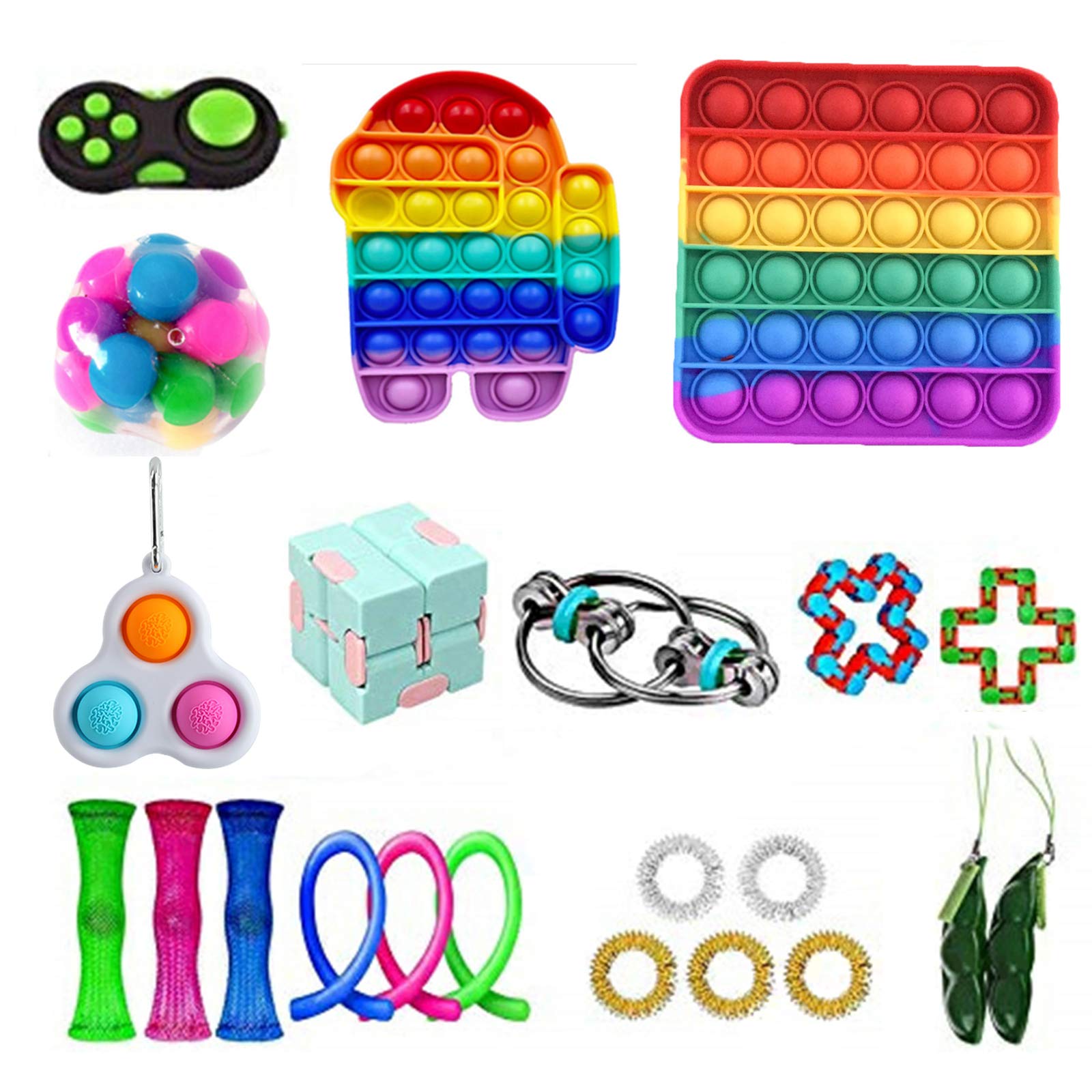 Buy Elippeo Fidgetget Box, Simple Dimple Fidget Toy Set, Fidget Toys ...