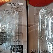 Amazon.com: 6 Pack 40 Watts Microwave Replacement Bulbs for Most Ge ...