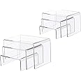 Amazon.com: Jusalpha 6 -Piece Strong Clear Acrylic Rectangular Riser ...