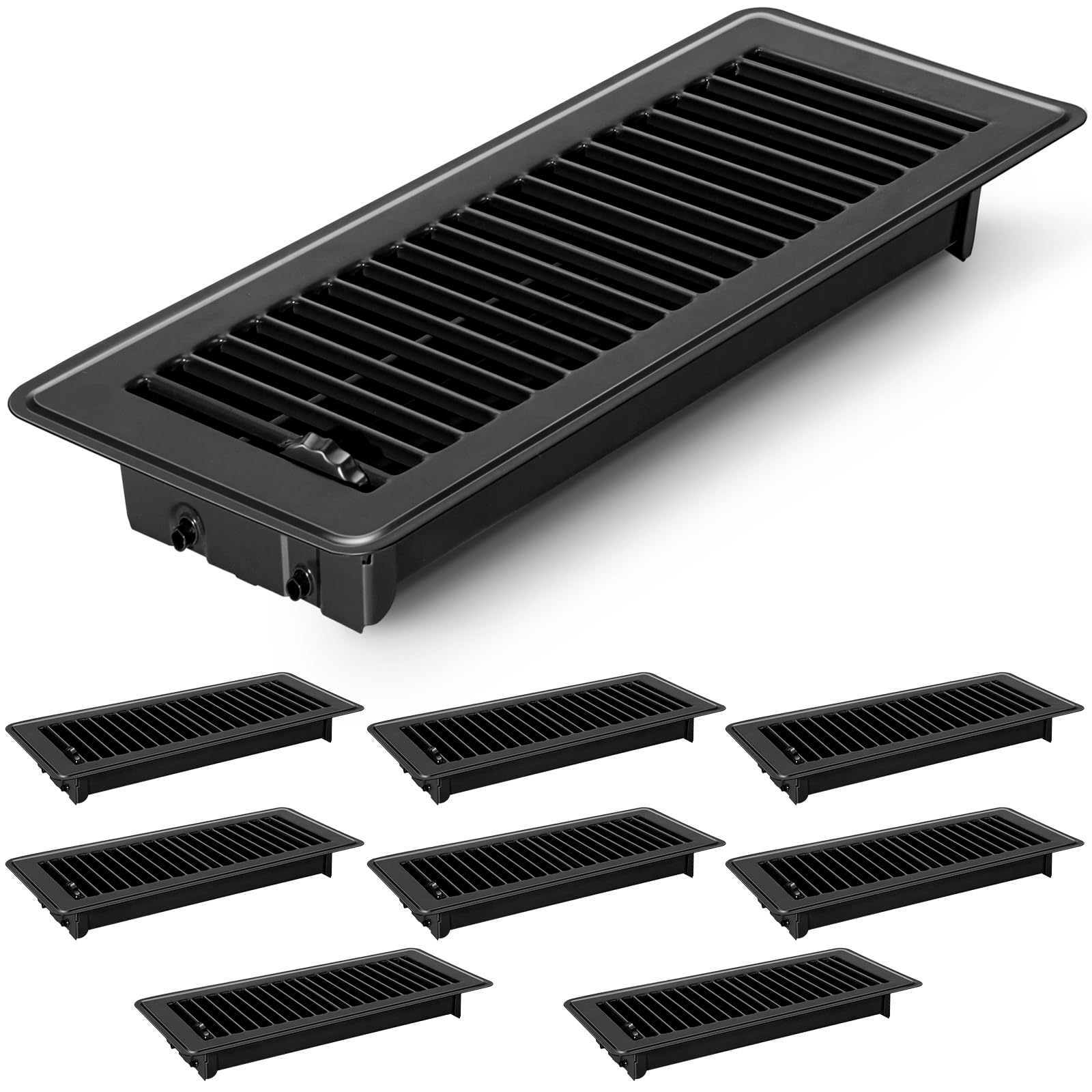 Floor Vents Floor Registers 4x12 inch, Heavy Duty Metal Heat Air Vent ...
