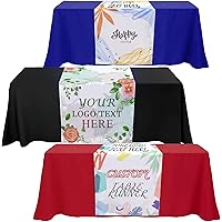 Amazon.com: Custom Table Runner with Business Logo - Custom Banner and Signs Customize - Vendor ...