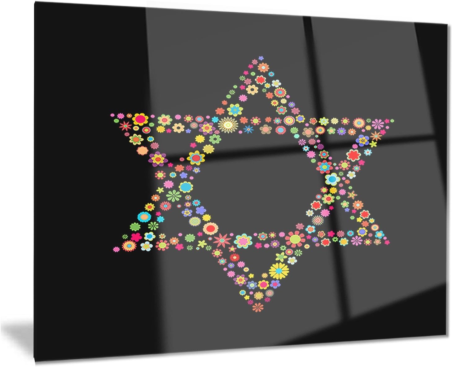 Amazon.com: Designart Star of David Shape-Modern Digital Metal Wall Art ...
