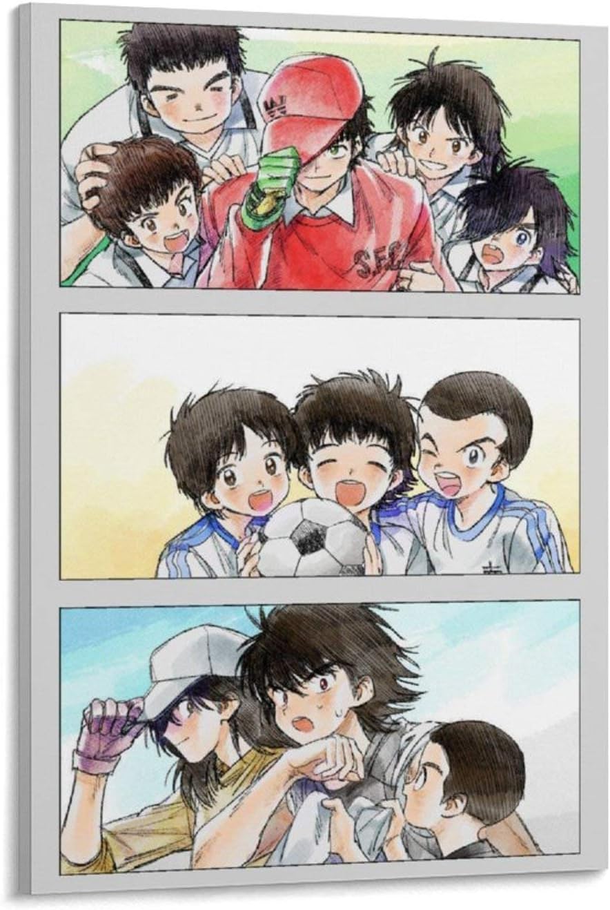 Póster de Capitan Tsubasa para aficionados, pintura decorativa en ...