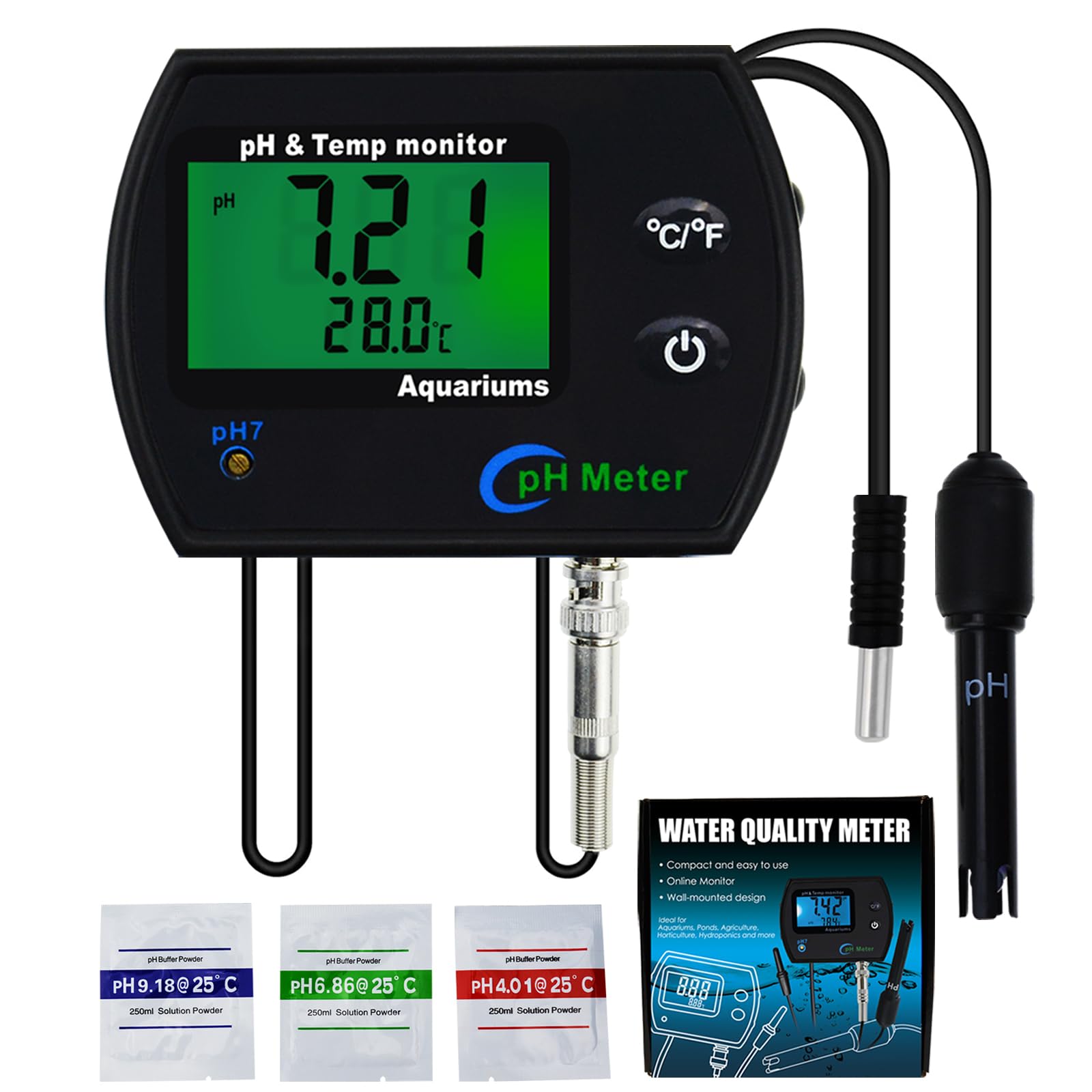 Mua PH Monitor & Temperature Meter 2 in 1 Digital Water Quality Tester ...