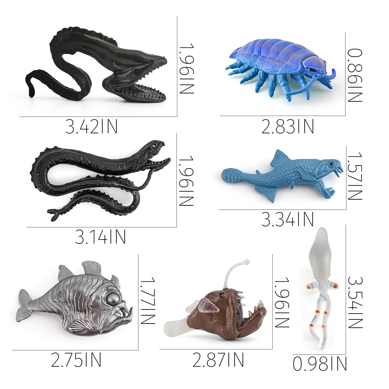 Mua Mini Incredible Sea Creatures Toys for Kids Deep Ocean Animals ...