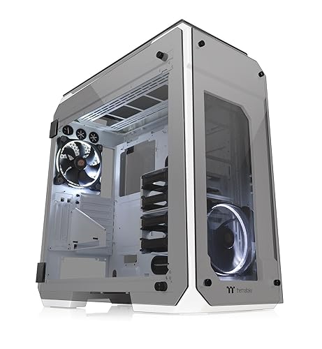 Thermaltake View 71 Snow 4-Sided Tempered Glass Vertical GPU Modular ...