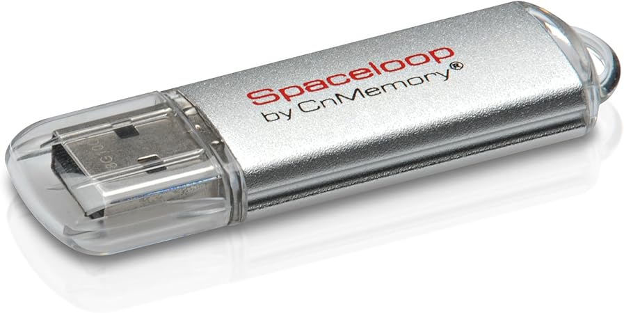 CnMemory Spaceloop USB Stick 2.0 8 GB Silver: Amazon.co.uk: Computers ...