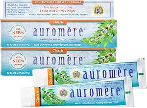 Amazon.com : Auromere Ayurvedic Herbal Toothpaste, Classic Licorice ...