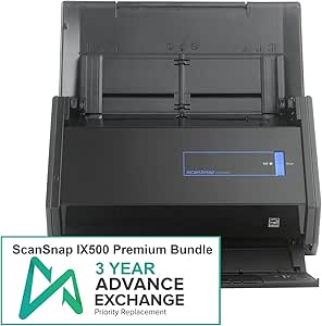 Amazon.com: Fujitsu ScanSnap iX500 Premium Bundle with 3 Year Advanced ...