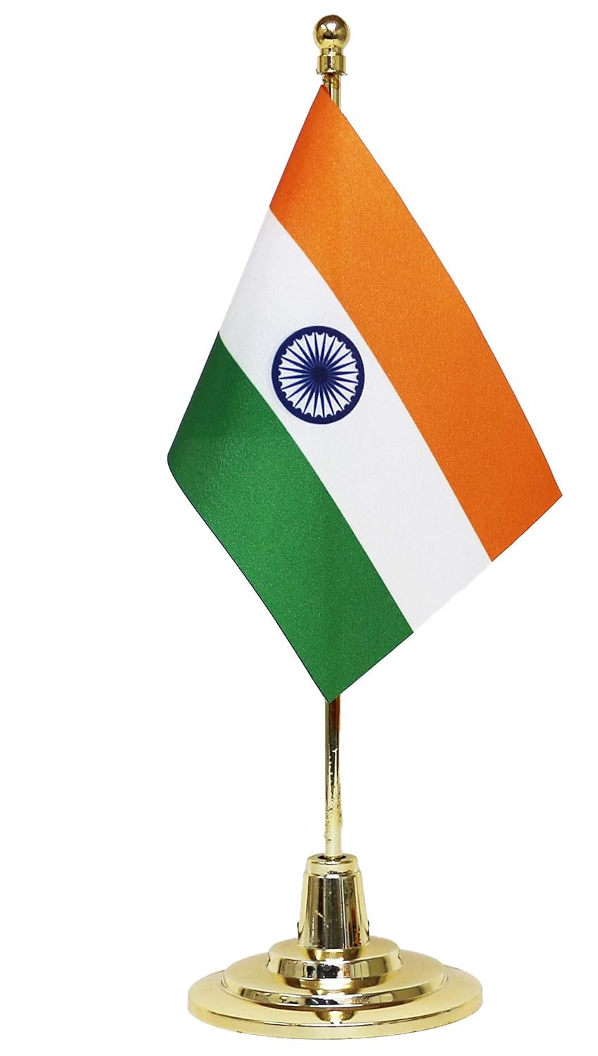 Buy FlagSource Indian Miniature Table Flags with A Plastic Stepped Base ...