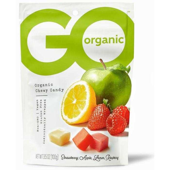 Buy Go Organic Candies, Assorted Flavors, Strawberry, Apple, Lemon ...