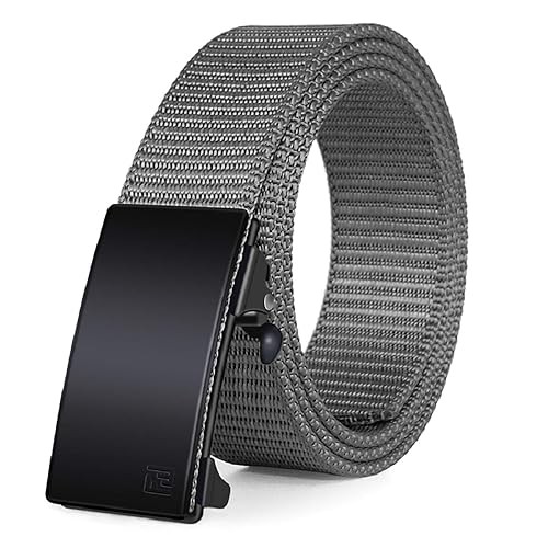 FAIRWIN Ratchet Web Belt,1.25 inch Nylon Web Automatic Slide Buckle ...
