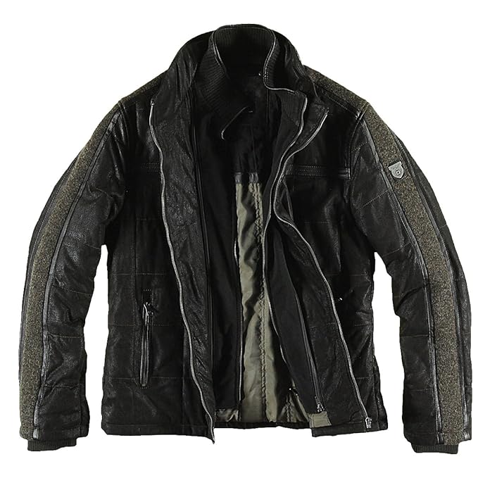 engbers Herren Lederjacke, 17771, Schwarzbraun in Größe 48: engbers ...