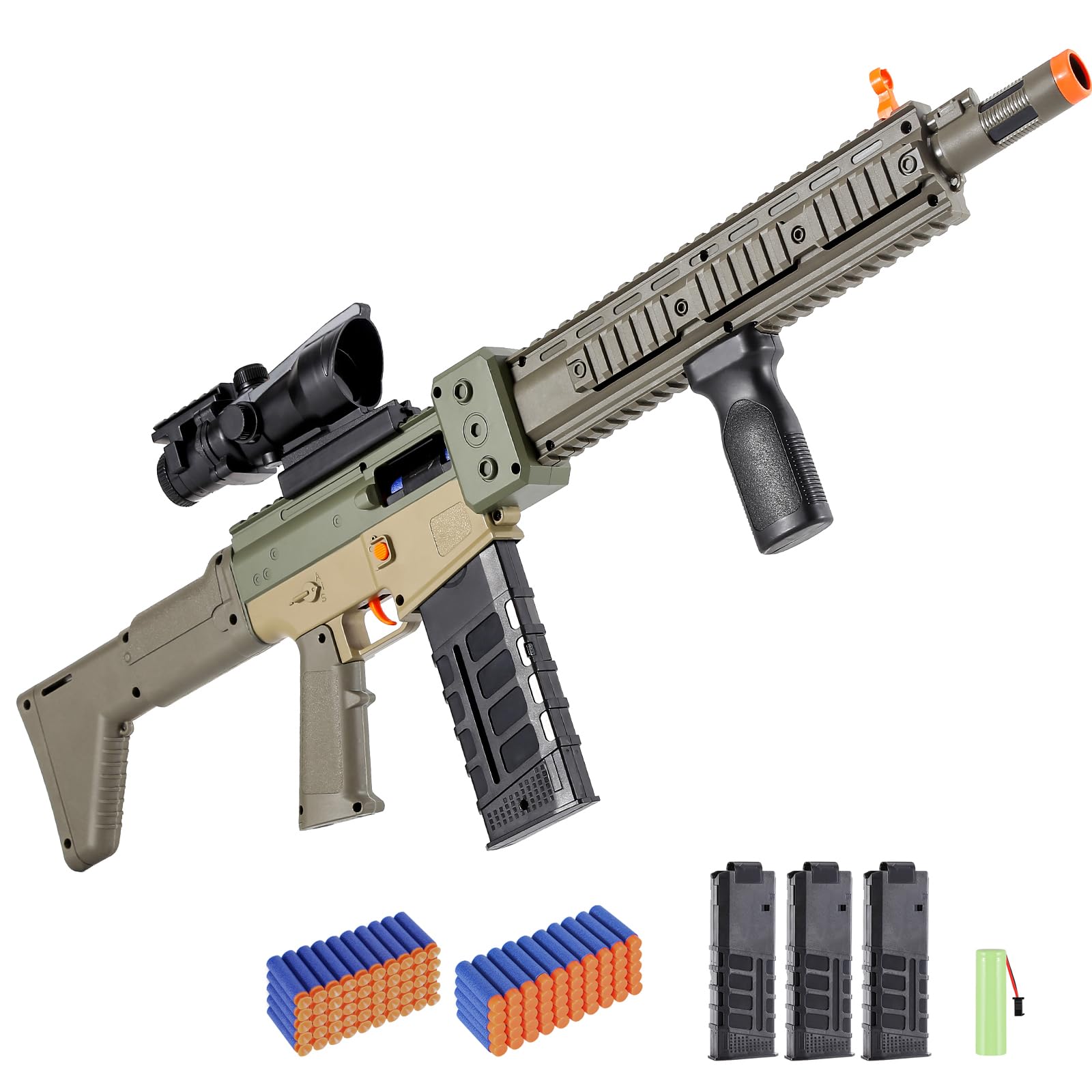 Realistic Toy Gun for Nerf Guns Darts, Foam Blaster - with Scope 100 ...