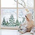 Amazon.com: Winter Decor Window Clings Decals Large 12PCS Forest Trees ...