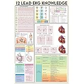 Amazon.com: 12 LEAD EKG KNOWLEDGE Metal Tin Sign Retro Style Artwork ...