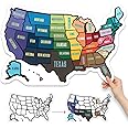 Amazon.com: RV State Map Sticker Travel Map - 11" x 17", Explore & Mark ...