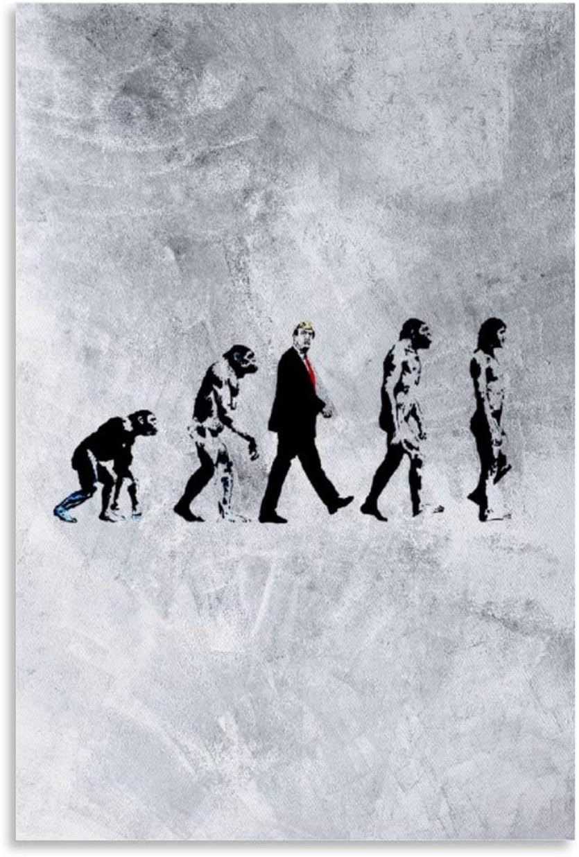 one1love Banksy Street Graffiti Art Human Evolution Wall Art - Cuadro ...
