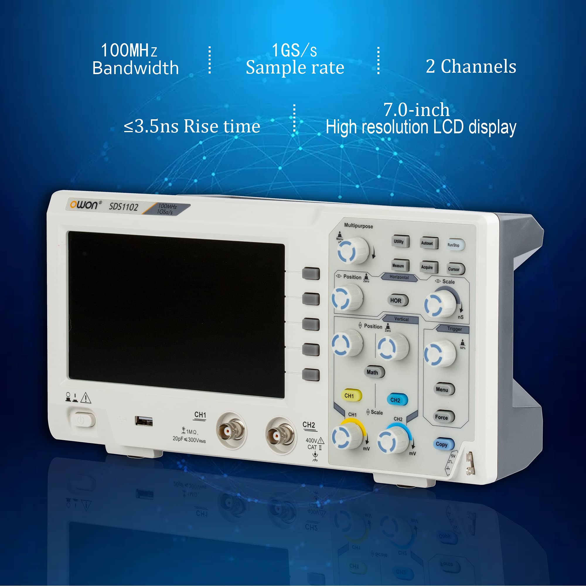 Mua Lab Oscilloscope SDS1102 100MHz Digital Oscilloscope 2 Channels ...