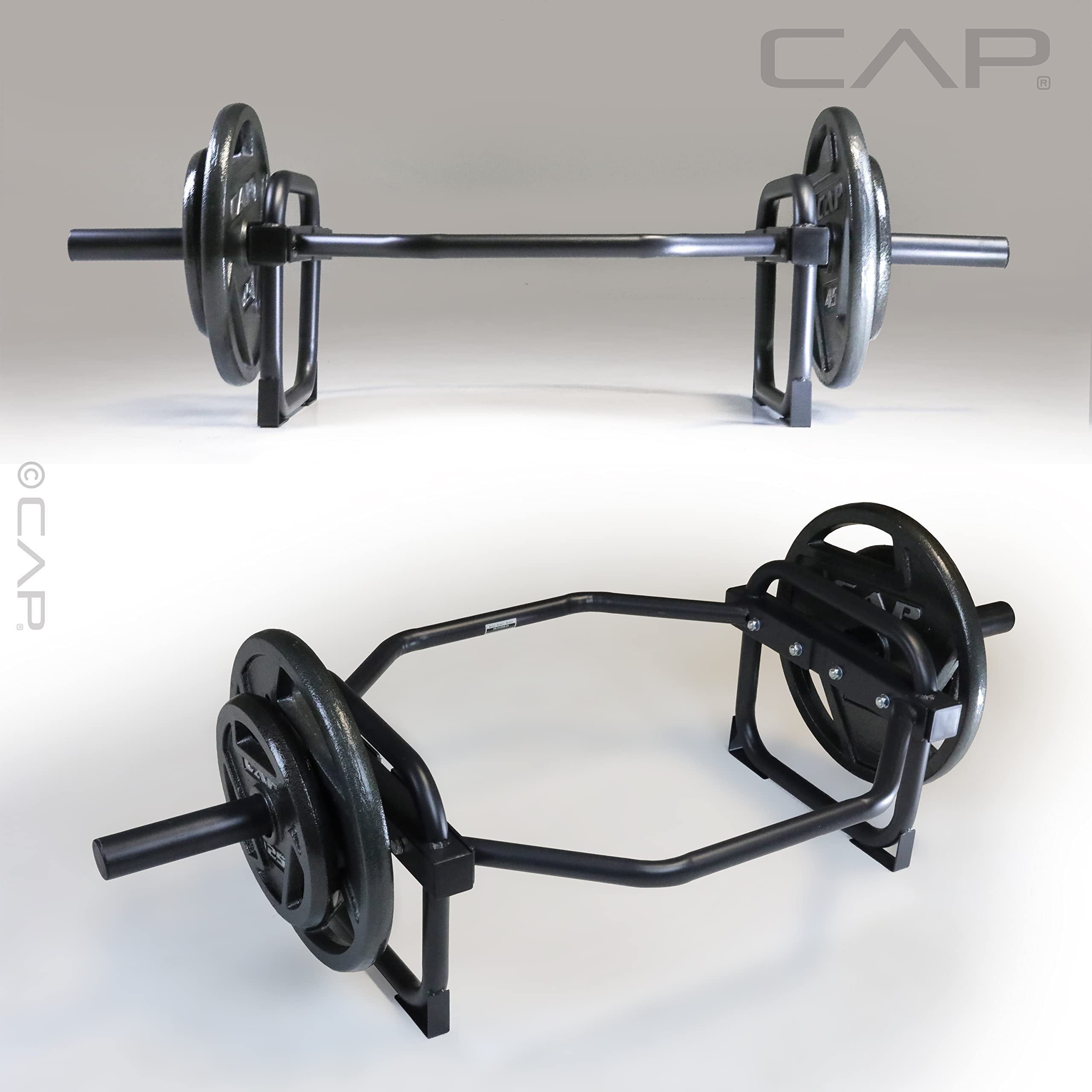 Trap Bar Deluxe Open - Hex & Shrug Bar For Olympic & Standard Plates ...
