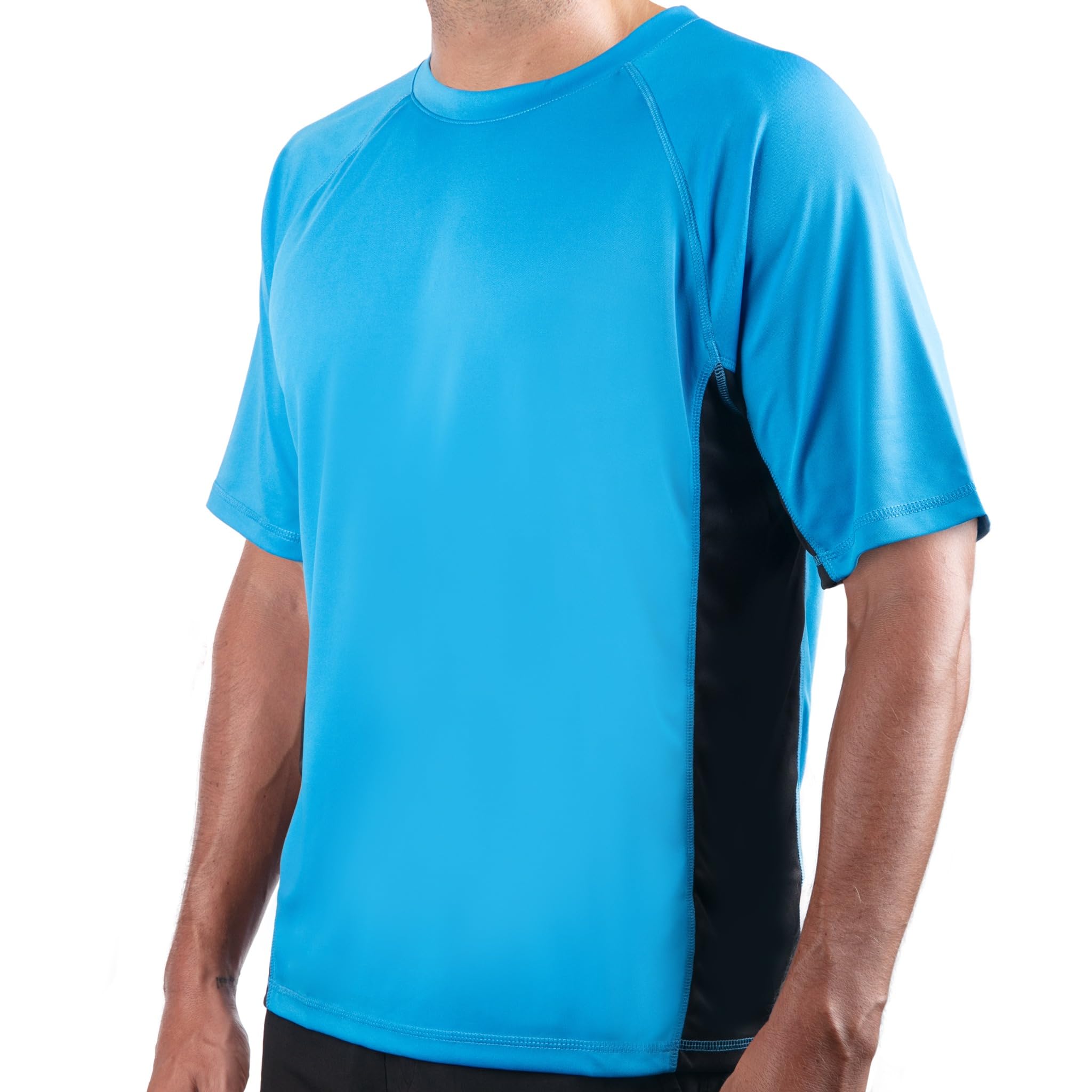 Kanu Surf Men's Standard Short Sleeve UPF 50 Swim Rash Guard Sun Shirt ...